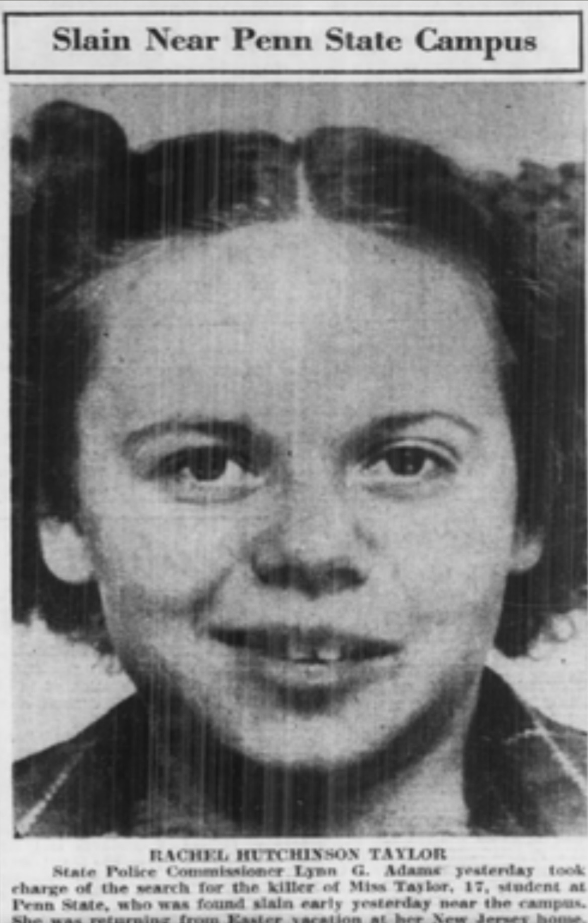 The Murder of Rachel Taylor – To and From Bellefonte